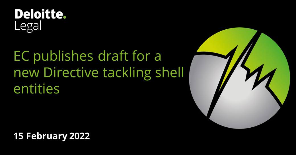 EC publishes draft for a new Directive tackling shell entities