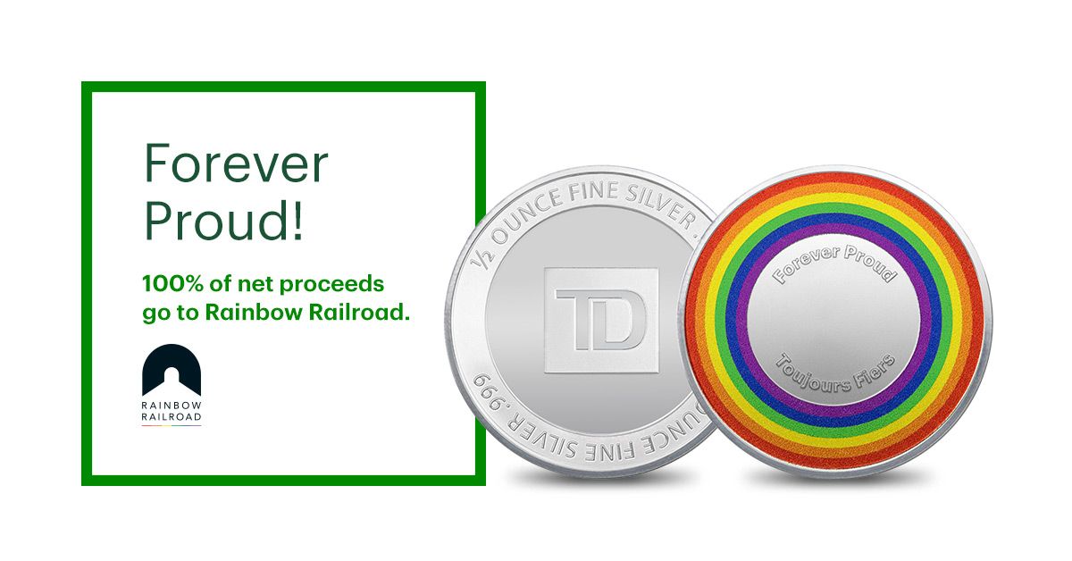 1/2 oz TD Pride Silver Round | TD Precious Metals