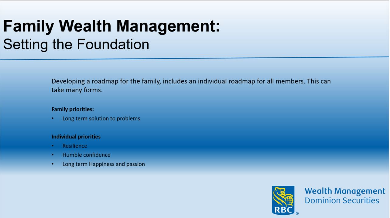 Family wealth management